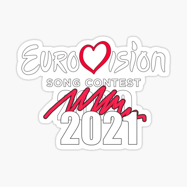 "Eurovision Song Contest 2020 cancelled 2021 - funny ESC" Sticker for ...