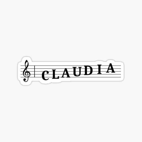 "Name Claudia" Sticker for Sale by gulden | Redbubble