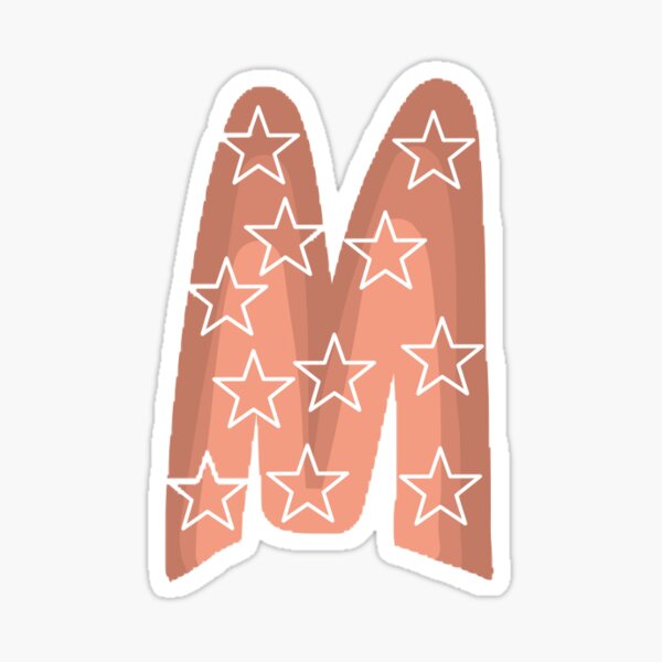 "Aesthetic letter M" Sticker for Sale by Jujuisawsome | Redbubble