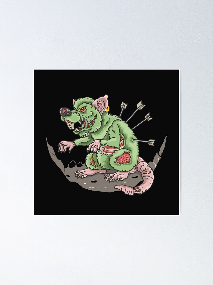 "Zombie Rat" Poster for Sale by eufritz | Redbubble