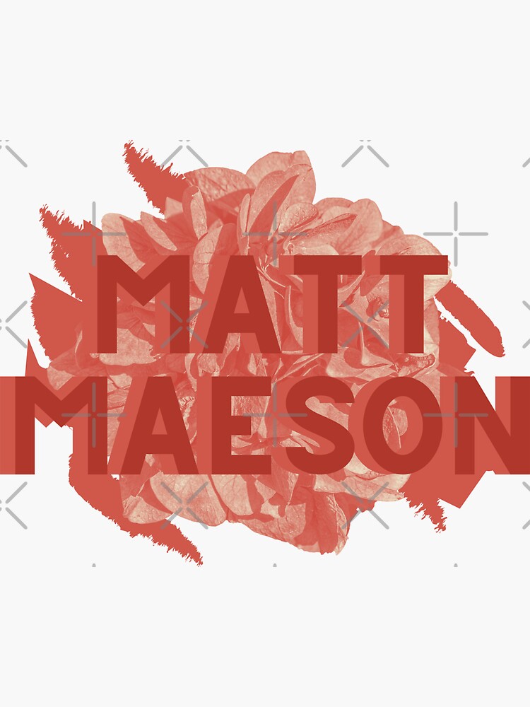 "Matt Maeson Dead Flower Illustration" Sticker for Sale by KylieBeth ...