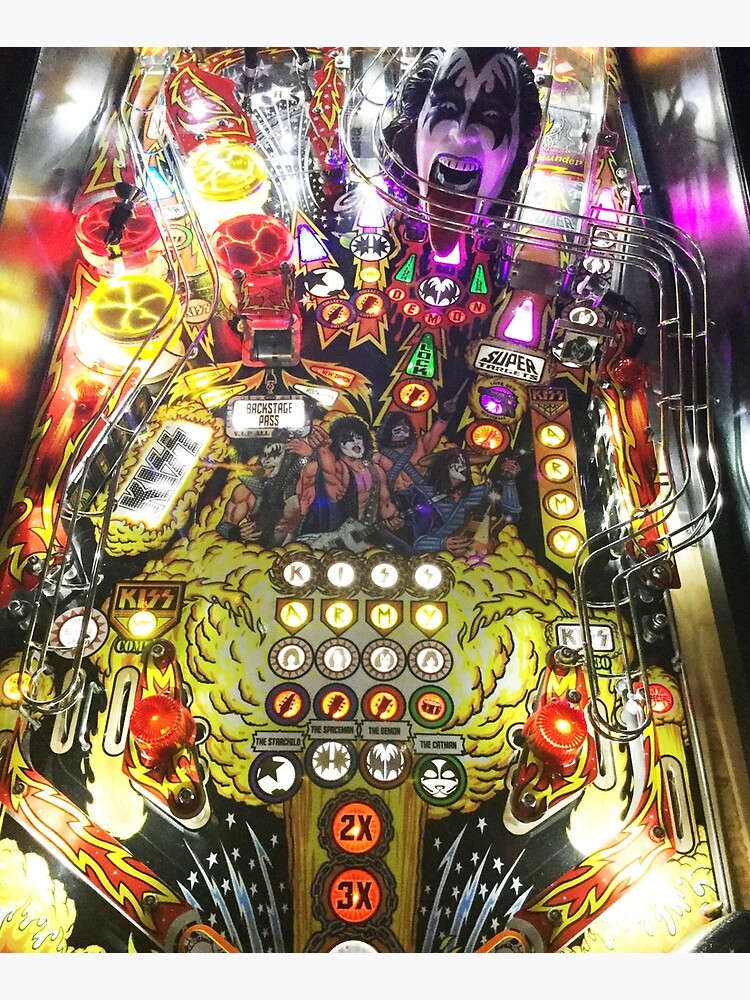 "Pinball Machine" Mounted Print for Sale by altdisney | Redbubble