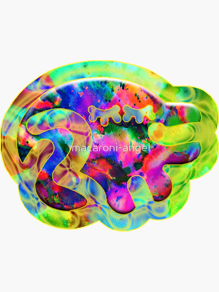 "Y2K Frog" Sticker by macaroni-angel | Redbubble