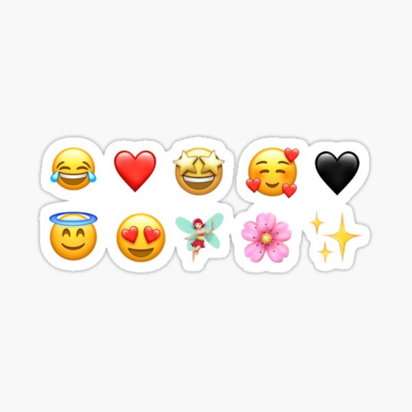 "Iphone Emoji Pack" Sticker by sssniperwolfff | Redbubble