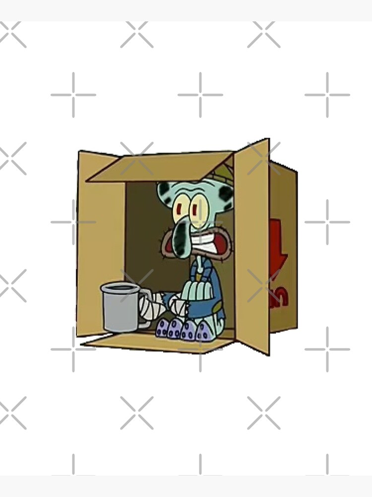 Tablier « Squidward Tentacles Homeless », par LongSpicy2 | Redbubble