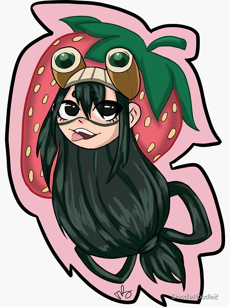 "Strawberry Froppy" Sticker for Sale by DoodleNoodle2 | Redbubble