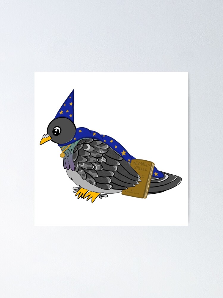 "Wizard Pigeon" Poster for Sale by cvab | Redbubble
