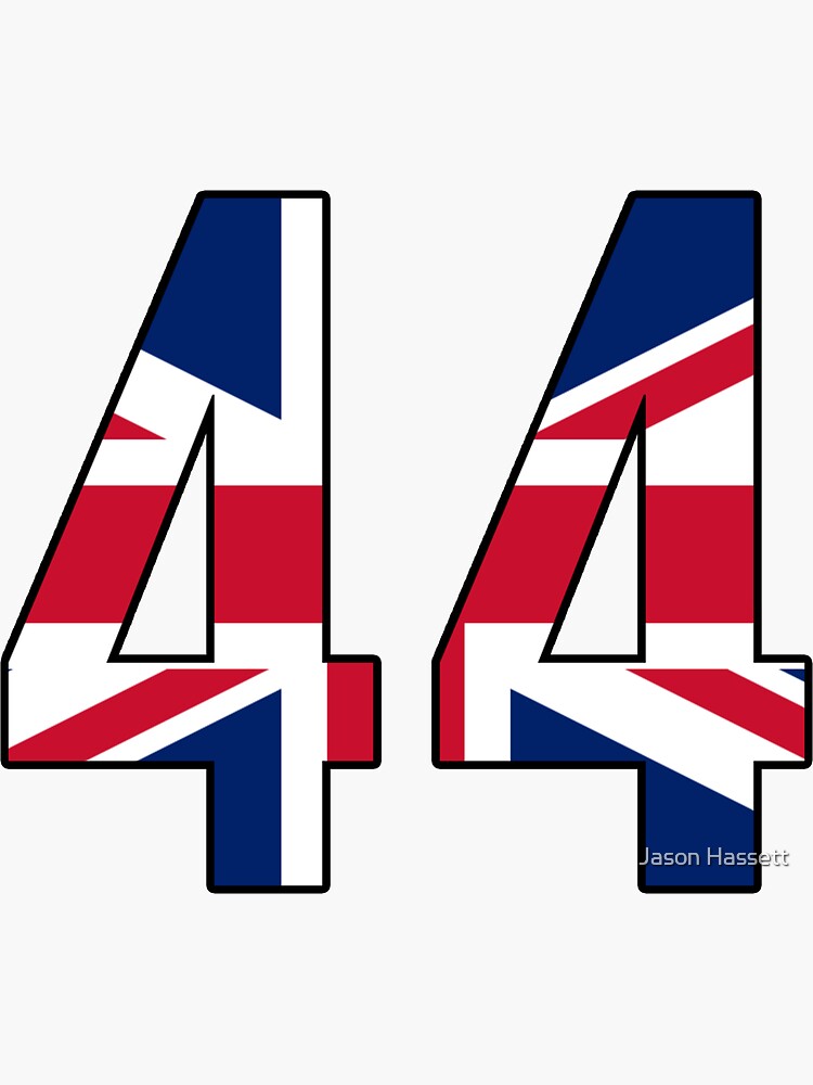 "British 44" Sticker by bepresentinyou | Redbubble