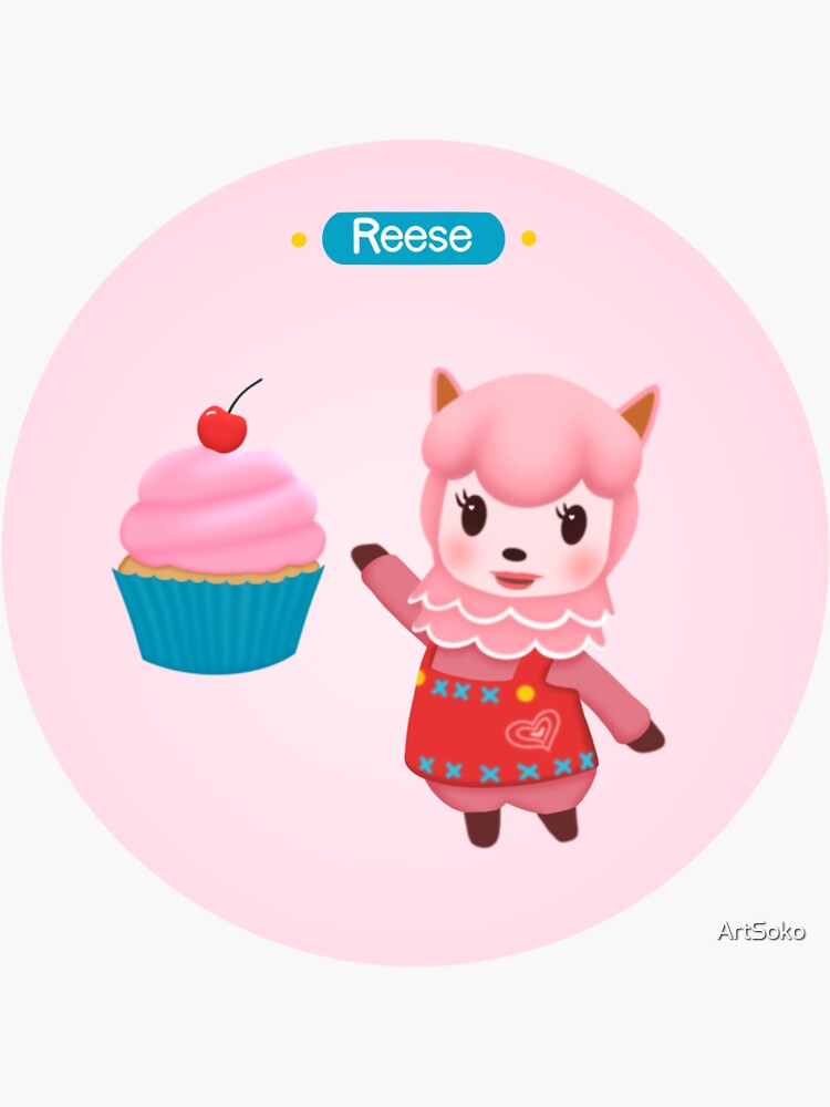"Reese" Sticker by ArtSoko | Redbubble