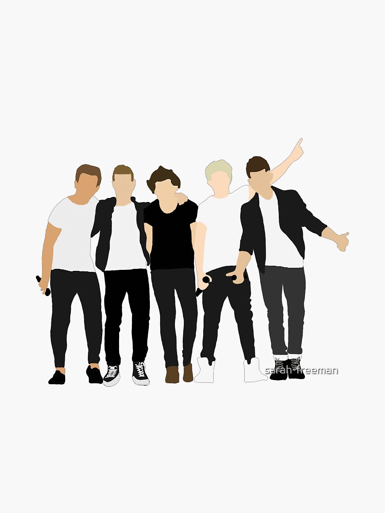 "One Direction" Sticker for Sale by sarah-freeman | Redbubble