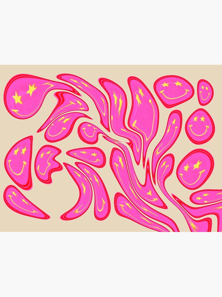 "Warped Star Smiley Faces " Poster for Sale by Franciehillart | Redbubble