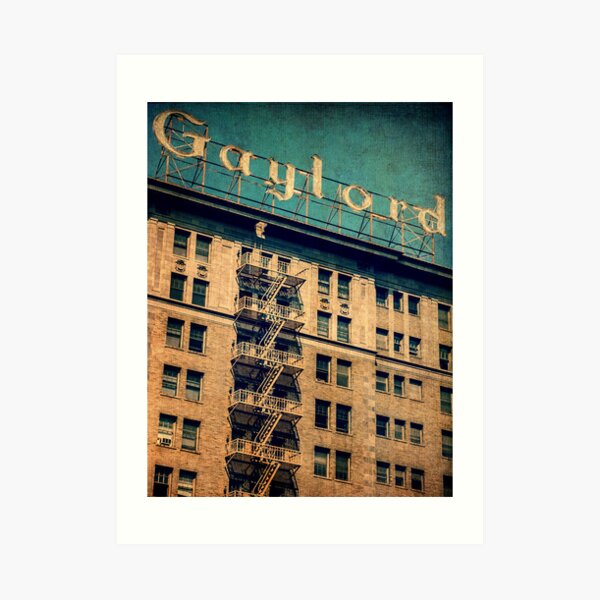 "1924 Gaylord Apartments Vintage Neon Sign" Art Print by HoneyMalek ...
