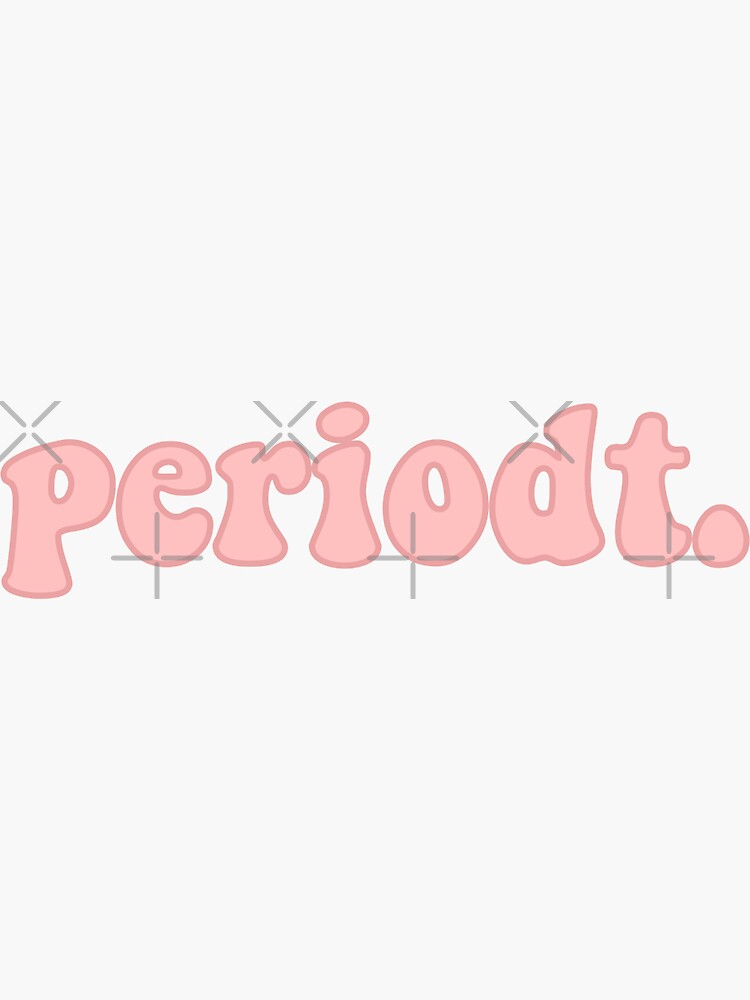 "Light pink periodt sticker" Sticker for Sale by lilly-wegs | Redbubble