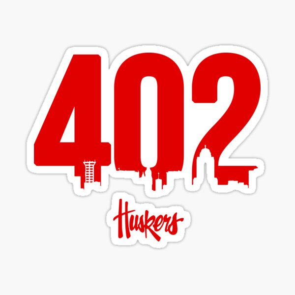"402 Husker" Sticker by AmadaLevile | Redbubble