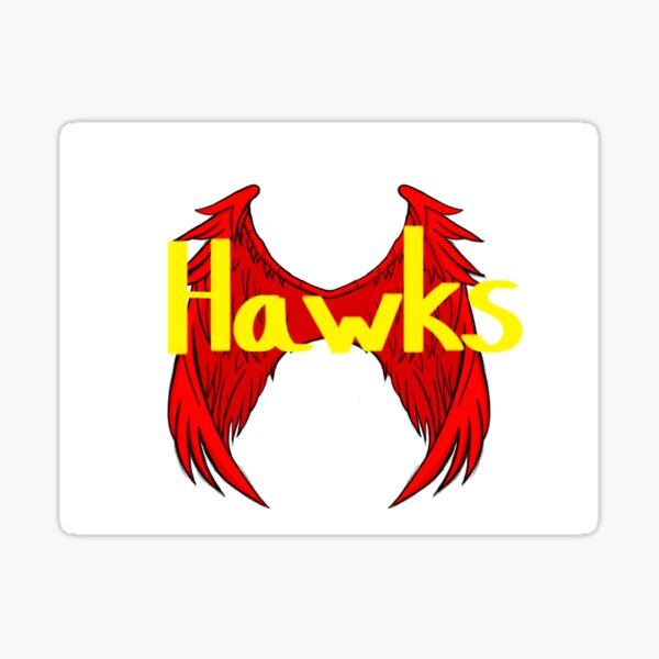 "Hawks Logo" Sticker for Sale by emcunningham9 | Redbubble