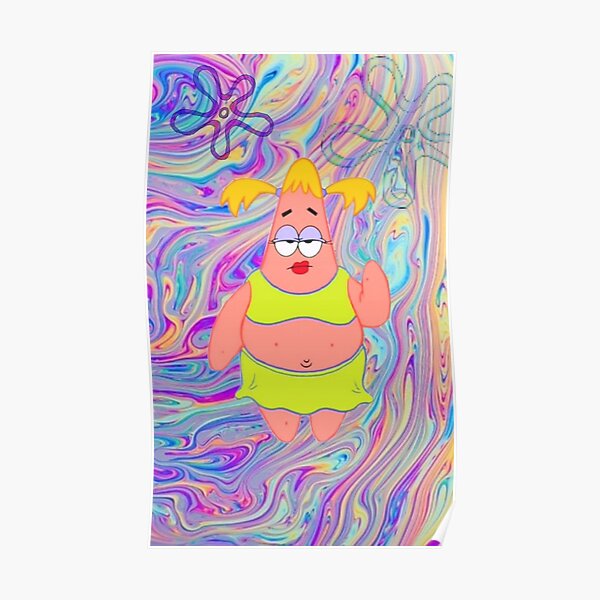 "Psychedelic Patrick Star Tapestry" Poster by siobhanryan9889 | Redbubble