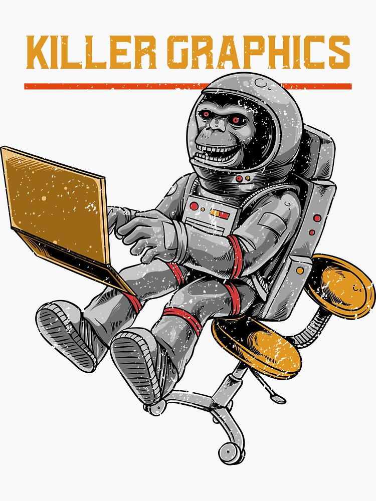 "Killer Graphics" Sticker for Sale by CaesarGraphics | Redbubble