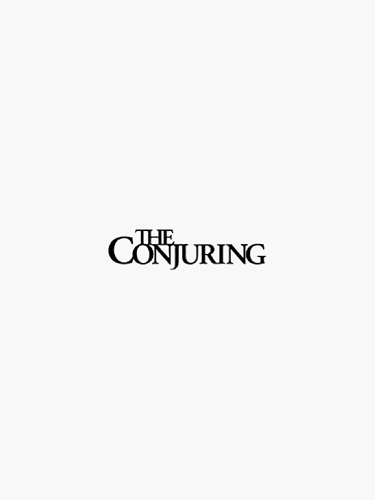 "The Conjuring Title" Sticker for Sale by Jocybossy3213 | Redbubble