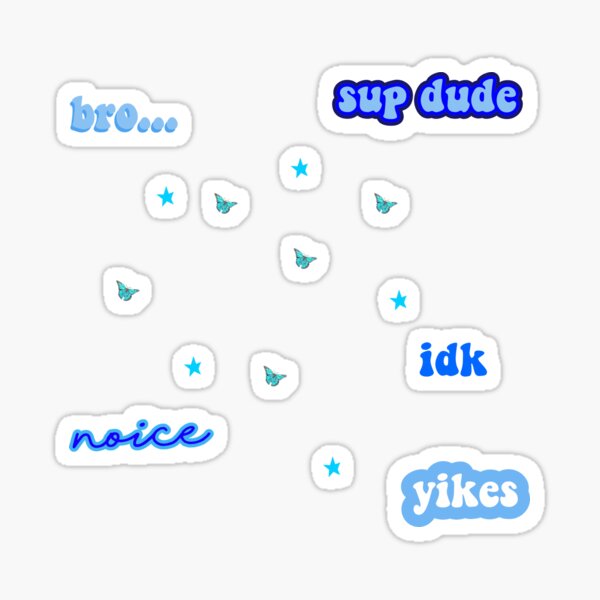 "blue aesthetic sticker pack" Sticker by sabinesstickers | Redbubble