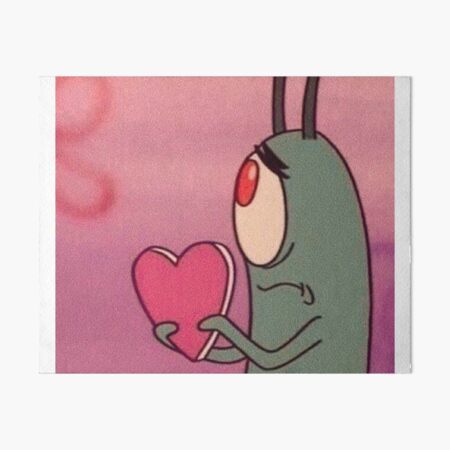 "plankton heart meme" Art Board Print for Sale by zbubble | Redbubble