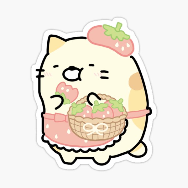 "Sumikko Gurashi Cat" Sticker for Sale by mightymacaronii | Redbubble