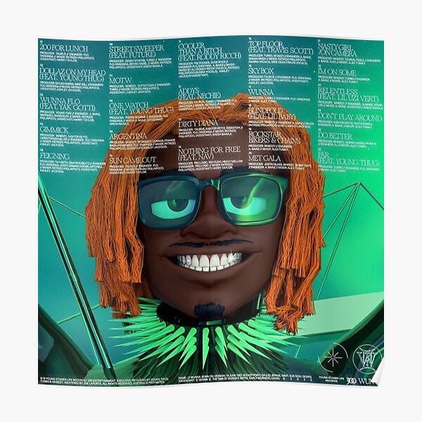 "WUNNA Deluxe | Gunna Album Cover" Poster for Sale by HaysMolm | Redbubble