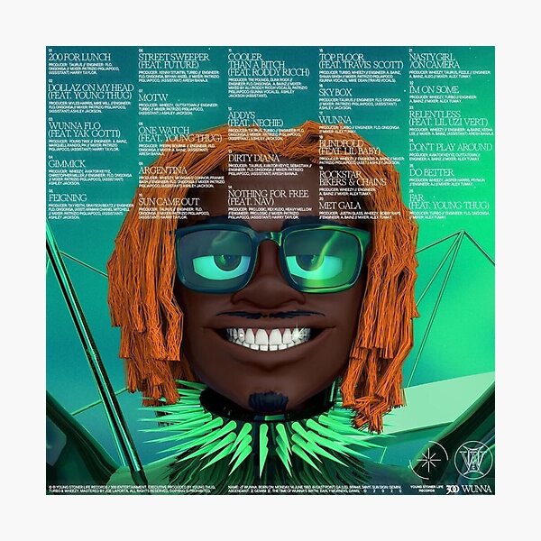 "WUNNA Deluxe | Gunna Album Cover" Photographic Print for Sale by ...