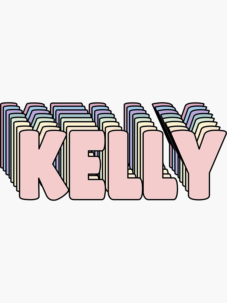 Pegatina for Sale con la obra «Nombre Kelly» de ashleymanheim | Redbubble