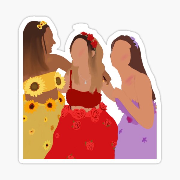 "flower girls sticker" Sticker by aloha-designs | Redbubble
