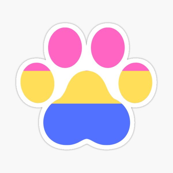 "Pansexual Pride Paw LGBTQ" Sticker for Sale by RadicalRylie | Redbubble