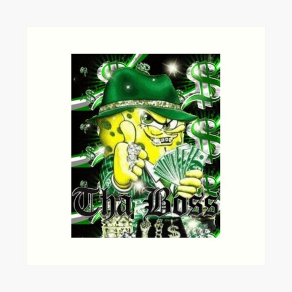"Mafia Spongebob" Art Print for Sale by staceyxoxo | Redbubble