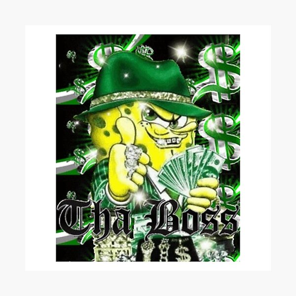 "Mafia Spongebob" Photographic Print for Sale by staceyxoxo | Redbubble