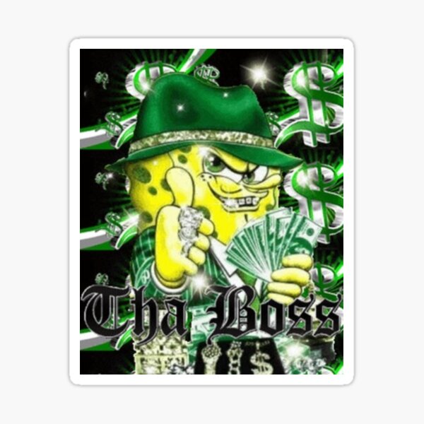 "Mafia Spongebob" Sticker for Sale by staceyxoxo | Redbubble