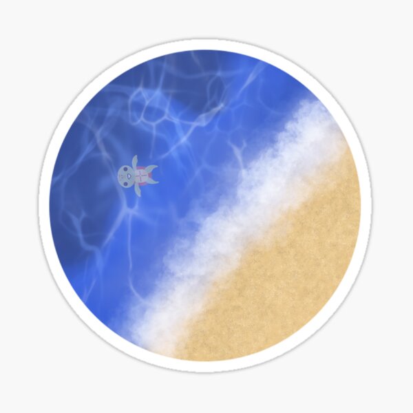 "Turtle's Beach" Sticker for Sale by StickieBits | Redbubble