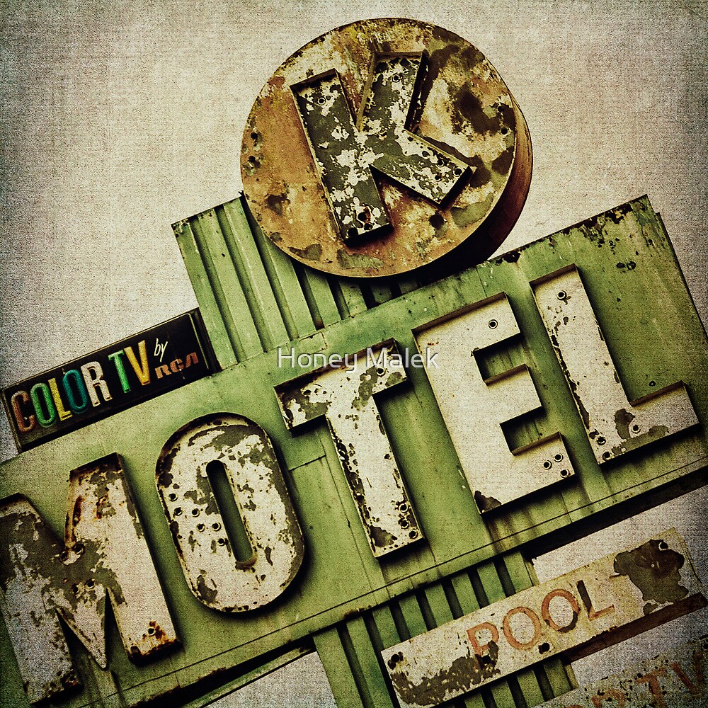 "Circle K Motel Vintage Sign" by Honey Malek | Redbubble