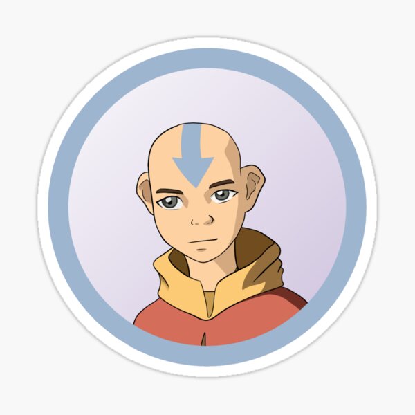 "Avatar The Last Airbender Aang" Sticker by KianAnthony | Redbubble