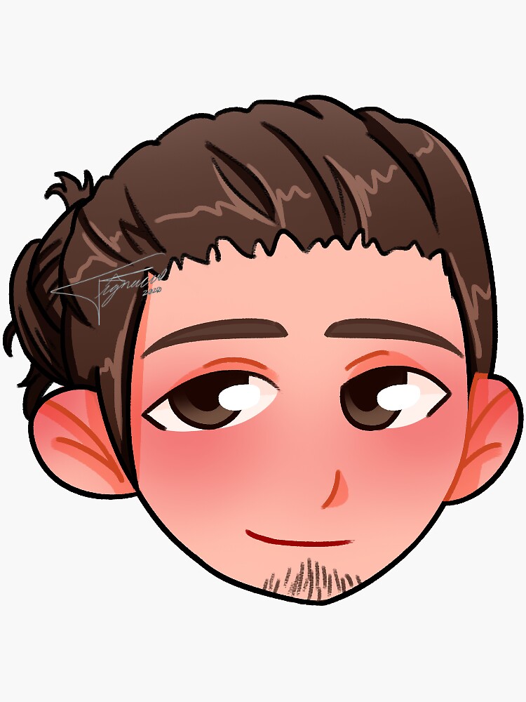 "chibi asahi" Sticker for Sale by tamagotxt | Redbubble