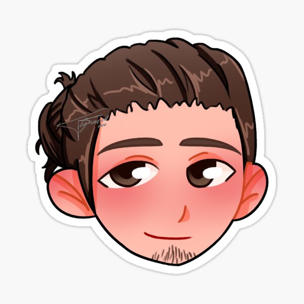 "chibi asahi" Sticker for Sale by tamagotxt | Redbubble