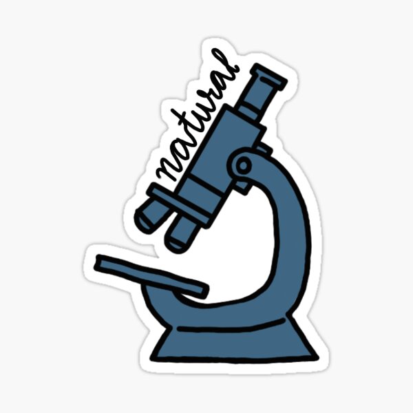 "Natural Science Microscope" Sticker for Sale by cassidyjadeyy | Redbubble
