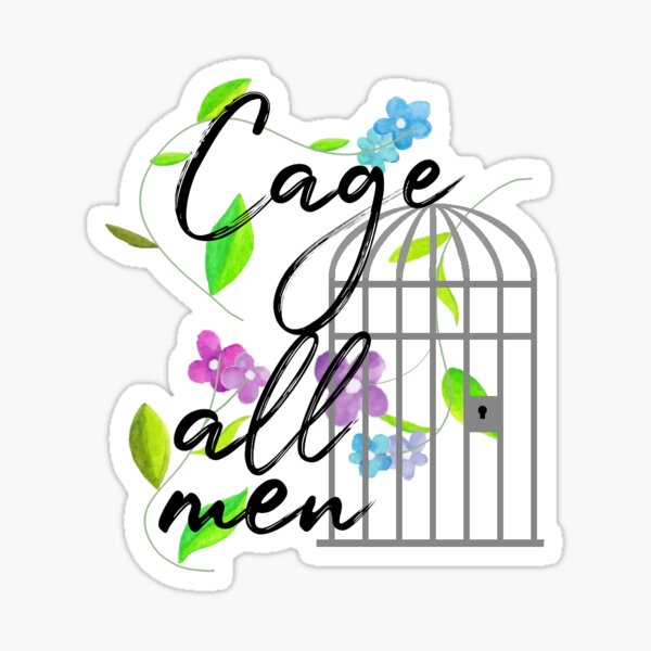 "Cage Time" Sticker for Sale by BrianCF | Redbubble