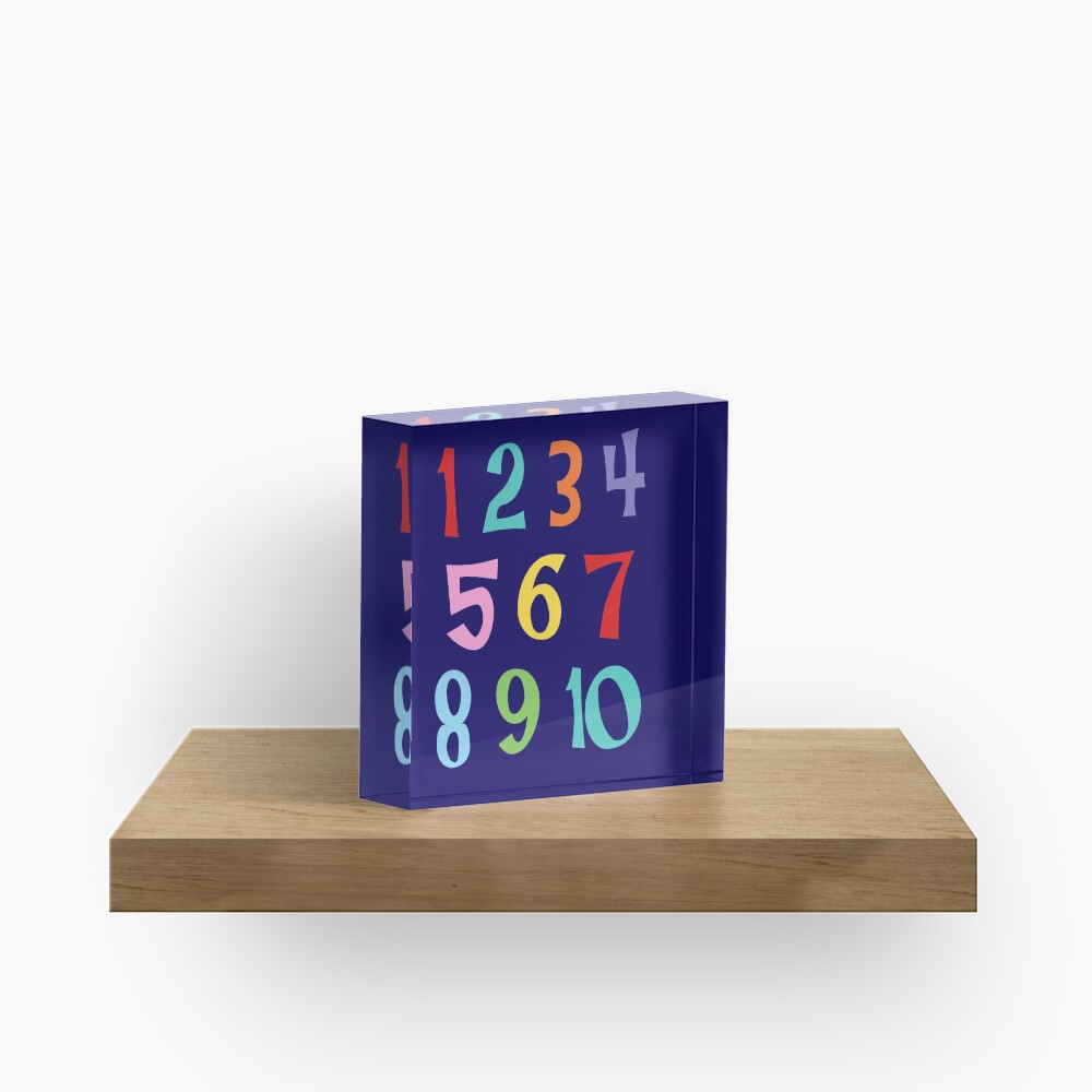 "colourful numbers" Poster for Sale by creativemonsoon | Redbubble
