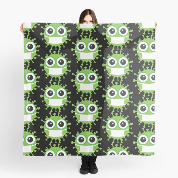 "Green Corona Virus" Scarf for Sale by ArtByRavi | Redbubble