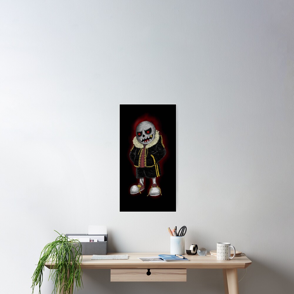 "Bitty Fell sans (Underfell)" Poster for Sale by MoonRushers | Redbubble