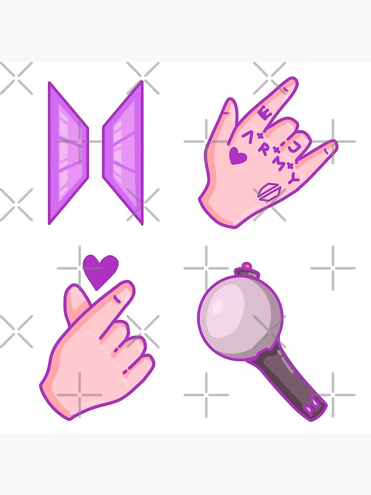 "Bts army symbols" Art Print by gummieturtle | Redbubble