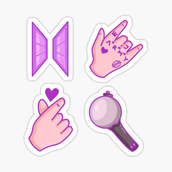 "Bts army symbols" Sticker for Sale by gummieturtle | Redbubble