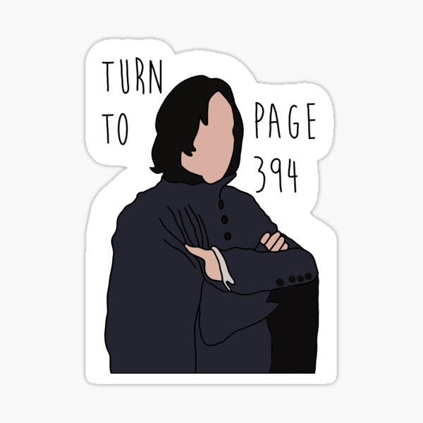 Turn To Page 394 Stickers | Redbubble