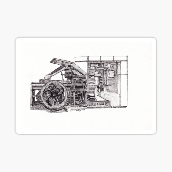"Lithography" Sticker for Sale by Toadn2princess | Redbubble