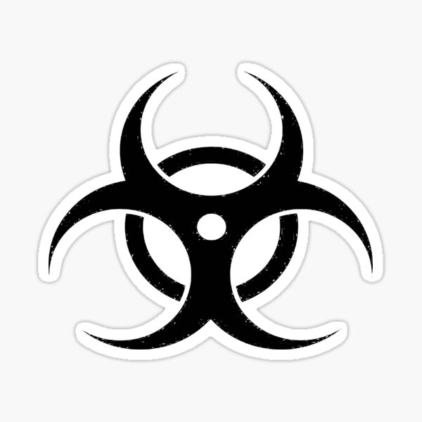 Biohazard Symbol Stickers | Redbubble