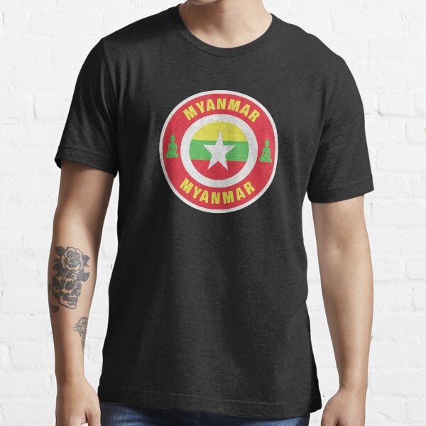 "Myanmar" T-shirt for Sale by Rocky2018 | Redbubble | myanmar t-shirts ...