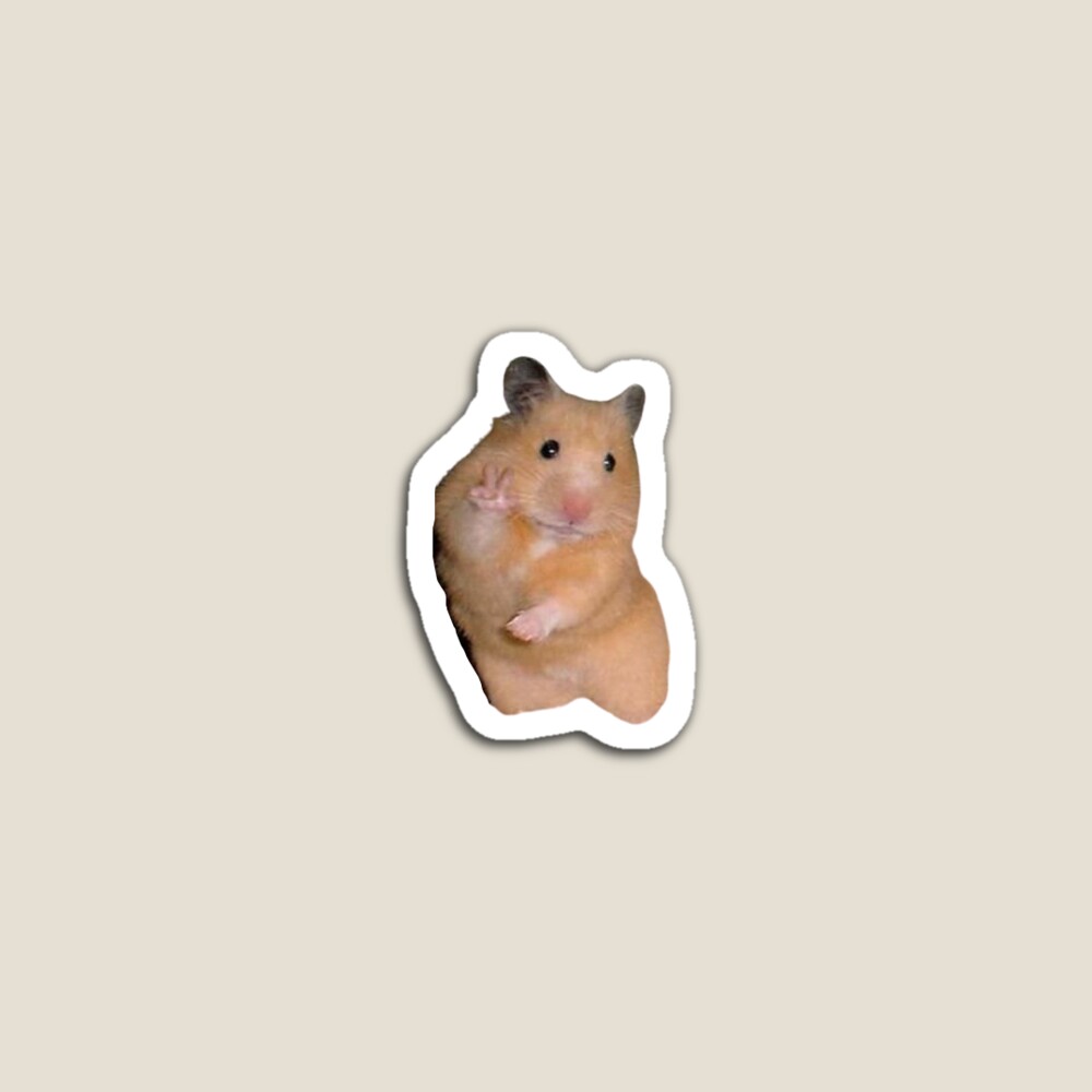 Peace Sign Hamster Meme Cartoon Digital Drawing R/redbubble, 59% OFF
